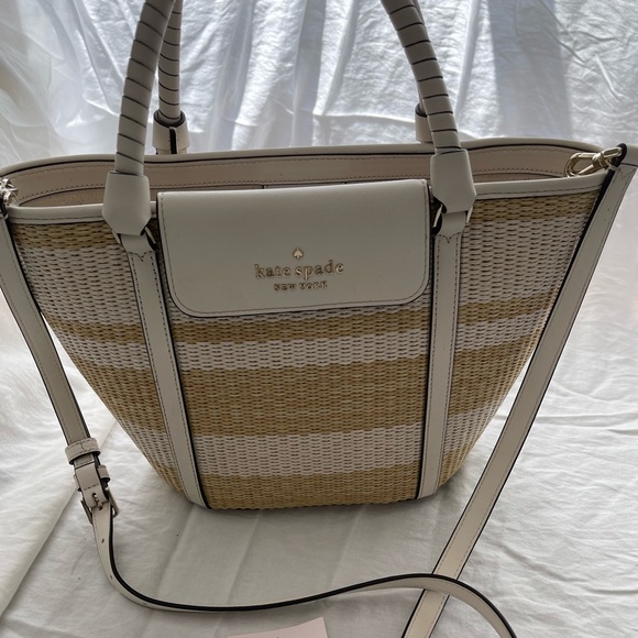 Bags | Kate Spade Straw Crossbody Bag | Poshmark